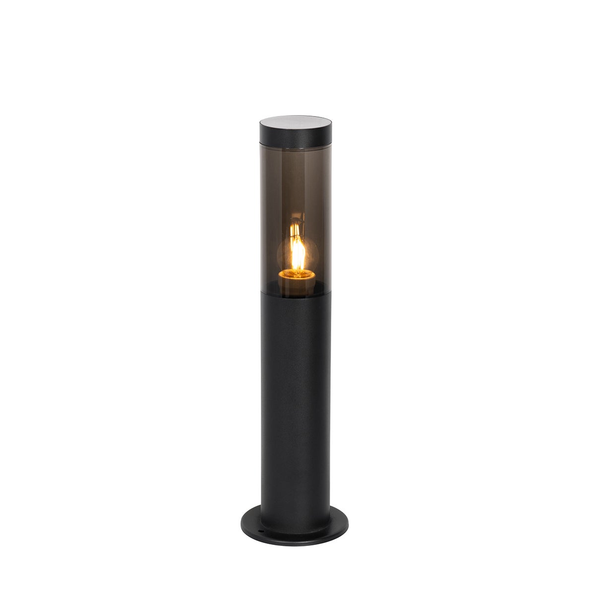 Farola moderna de exterior negra 45cm IP44 - Rox | Leroy Merlin