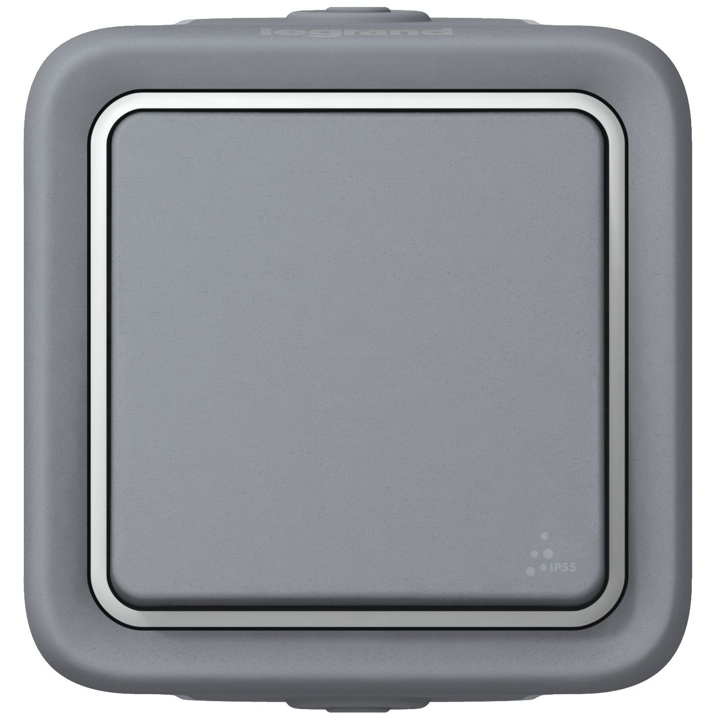 Interrupteur ou va-et-vient étanche PLEXO complet IP55 saillie gris ...