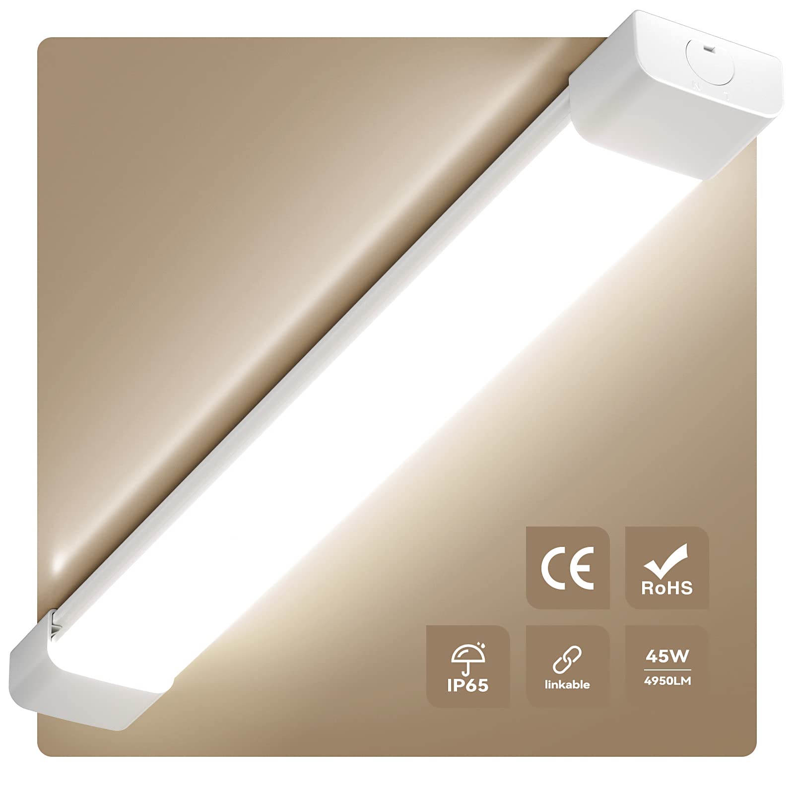 Anten Neon Led 150cm45w 4950lm Connectable Tube Ledblanc Naturel