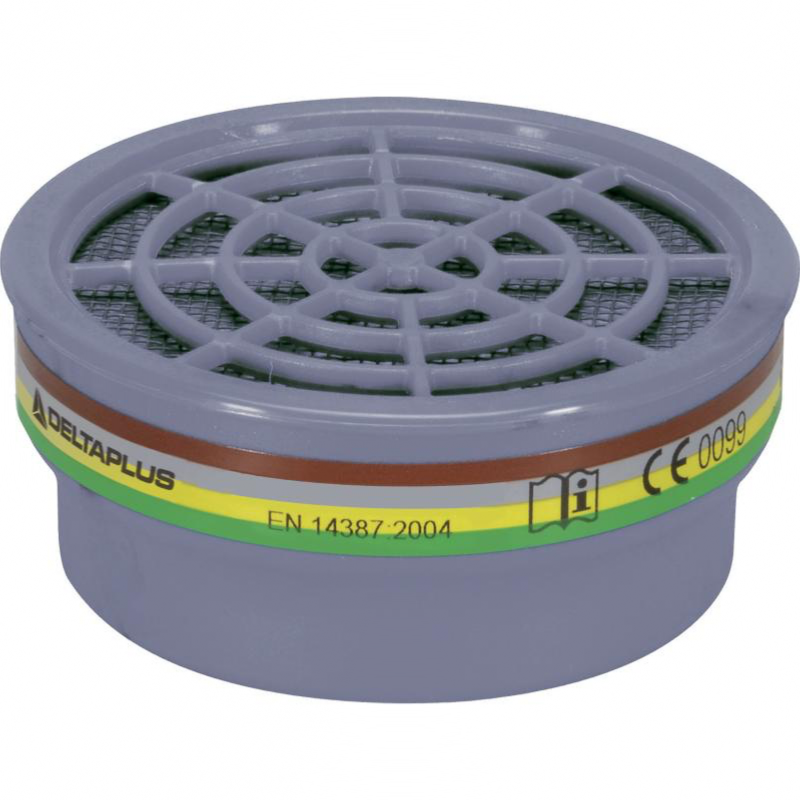 FILTRO PARA RESPIRADOR MASCARILLA M6400 DELTAPLUS M6000 ABE K1 CF=PZ 2 ...