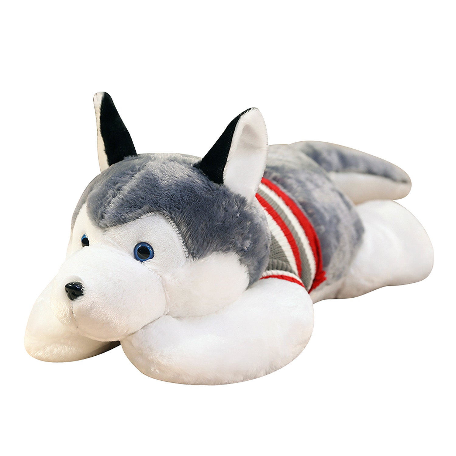 Almohada extrasuave y mullida diseño Husky 100cm. 100x32x36 Cm. Color ...