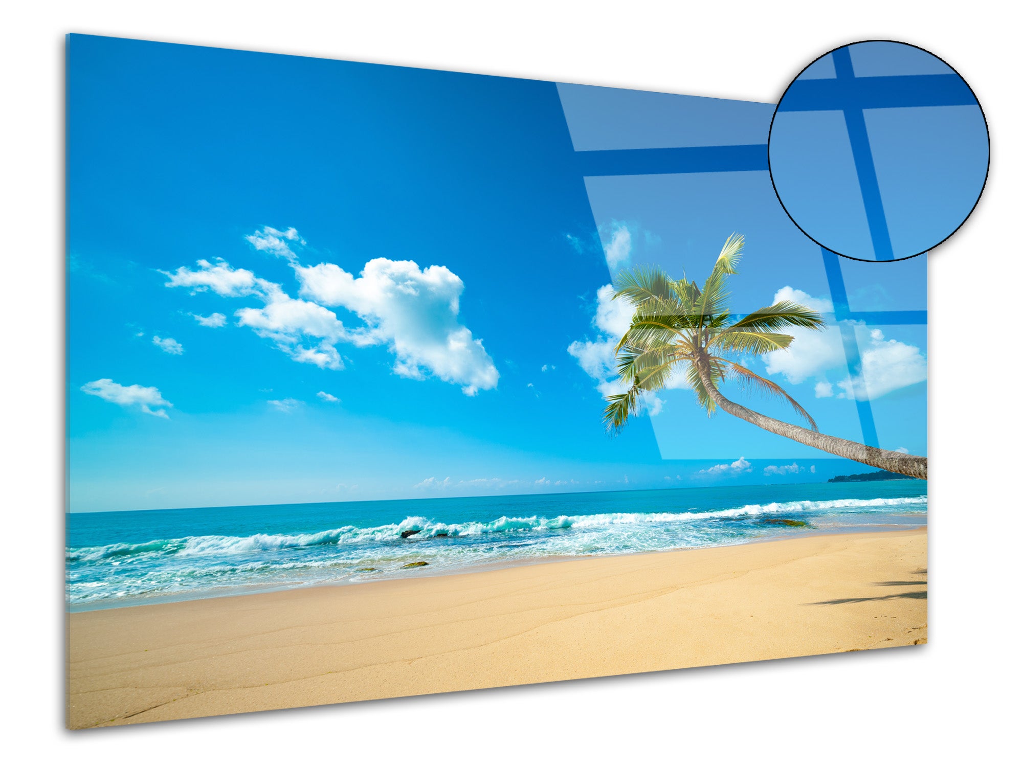 Cadre plexiglas paysage ÎLE TROPICALE | Leroy Merlin