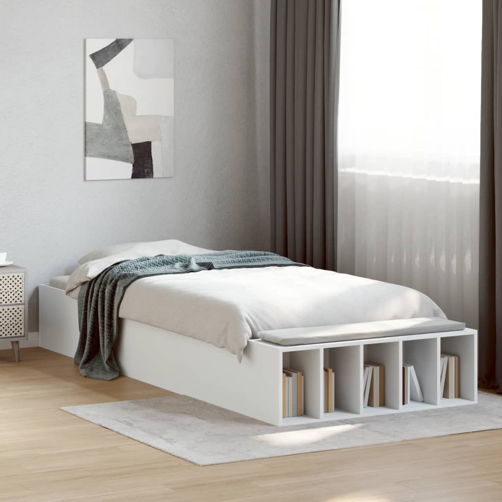 Cadre de lit sans matelas blanc 90x190 cm | Leroy Merlin