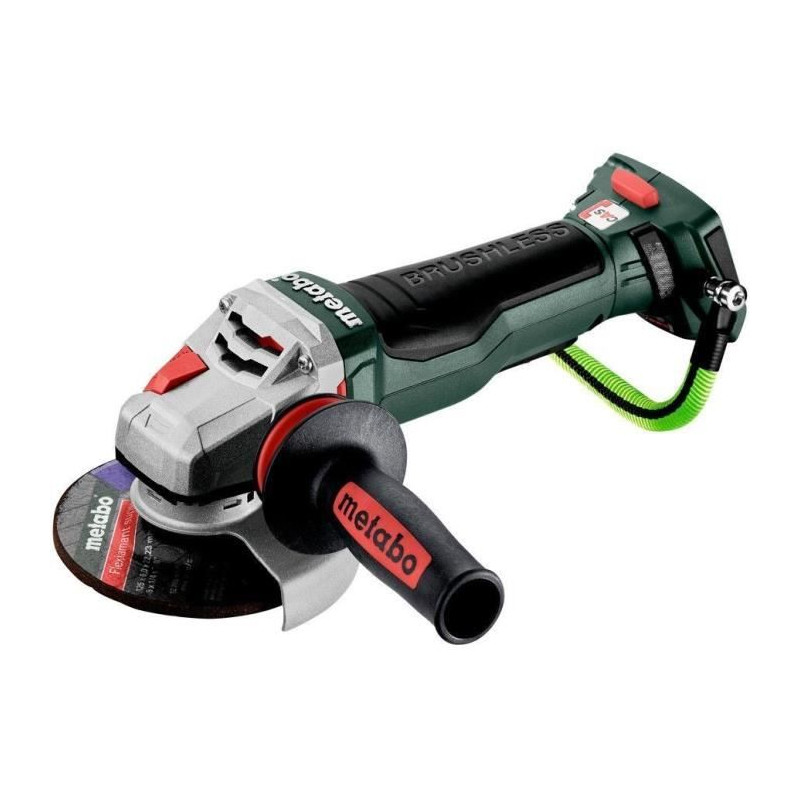 Metabo WPBA 18 LTX BL 15-125 Quick DS Meuleuse d'angle sans fil 18 V 125 mm brushless + metaBOX ...