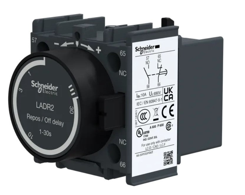 Bloc contacts auxiliaires temporisé - schneider electric ladr2 | Leroy ...