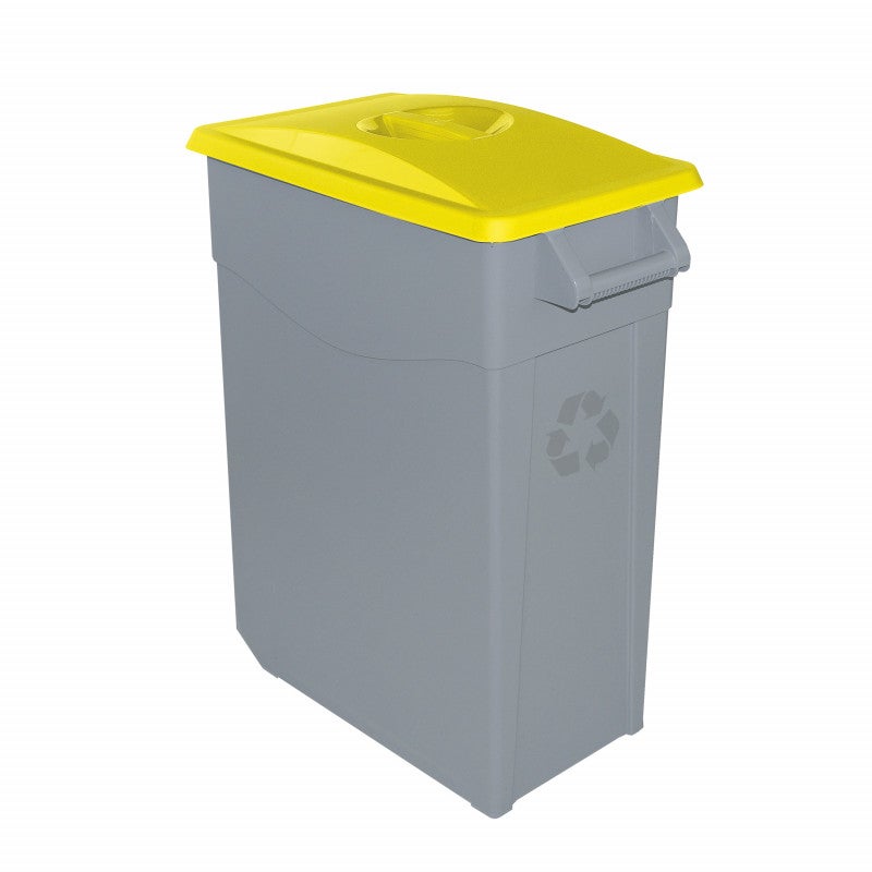 Conteneur Zeus 65 litres fermé - Jaune | Leroy Merlin