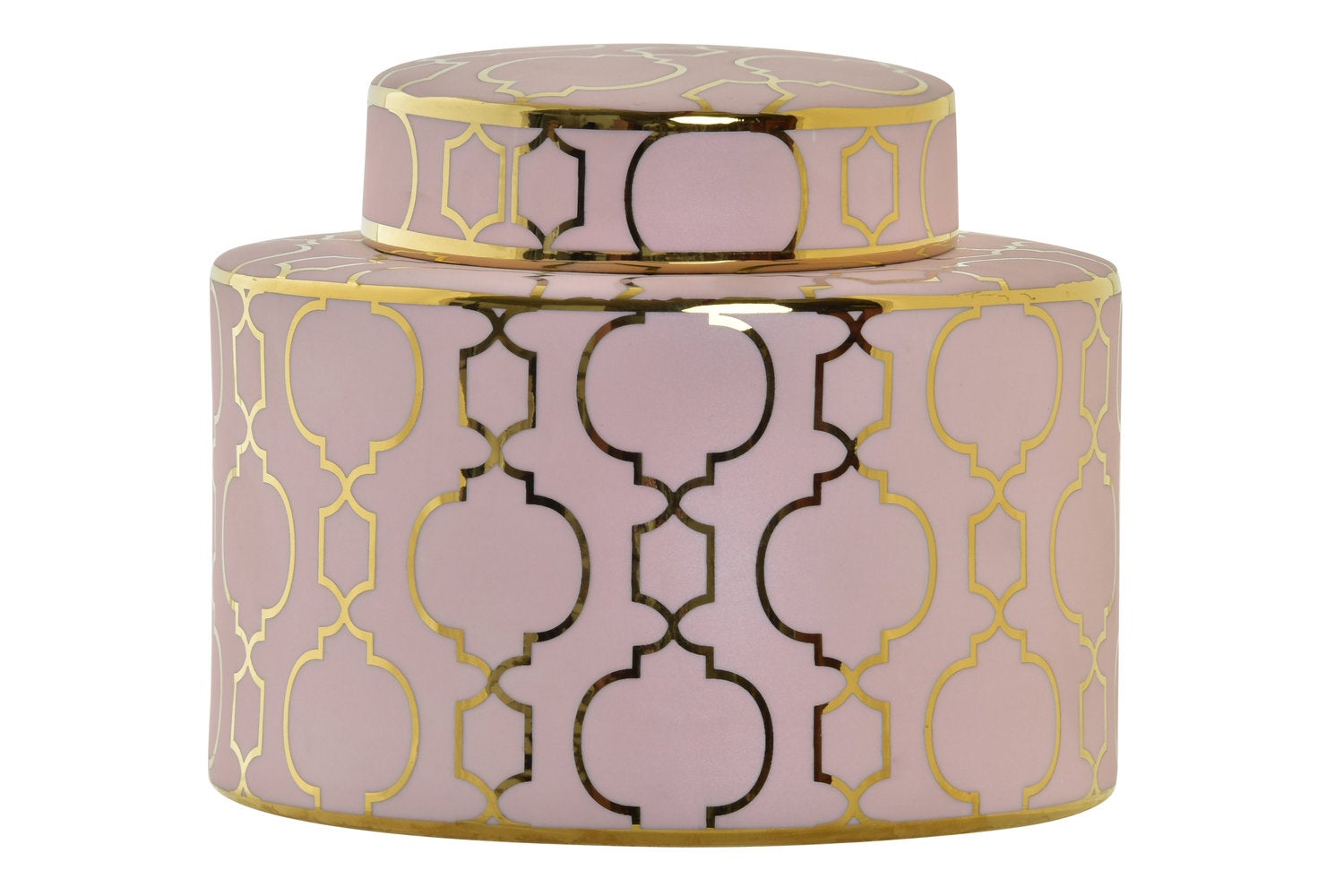 Jarron Porcelana 18X18X16 Cromado Rosa | Leroy Merlin