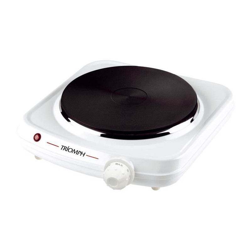 Réchaud électrique posable TRIOMPH - 1 foyer - 180 mm - Blanc | Leroy ...