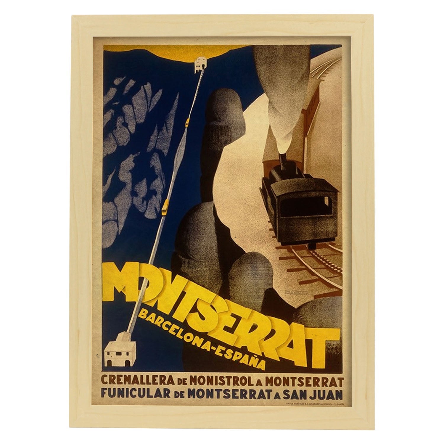 Poster Vintage De Montserrat. Con Imagenes Vintage Y De Publicidad ...
