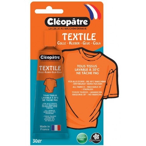 Colle tissu feutrine petits éléments strass sans solvant CLEOPATRE ...