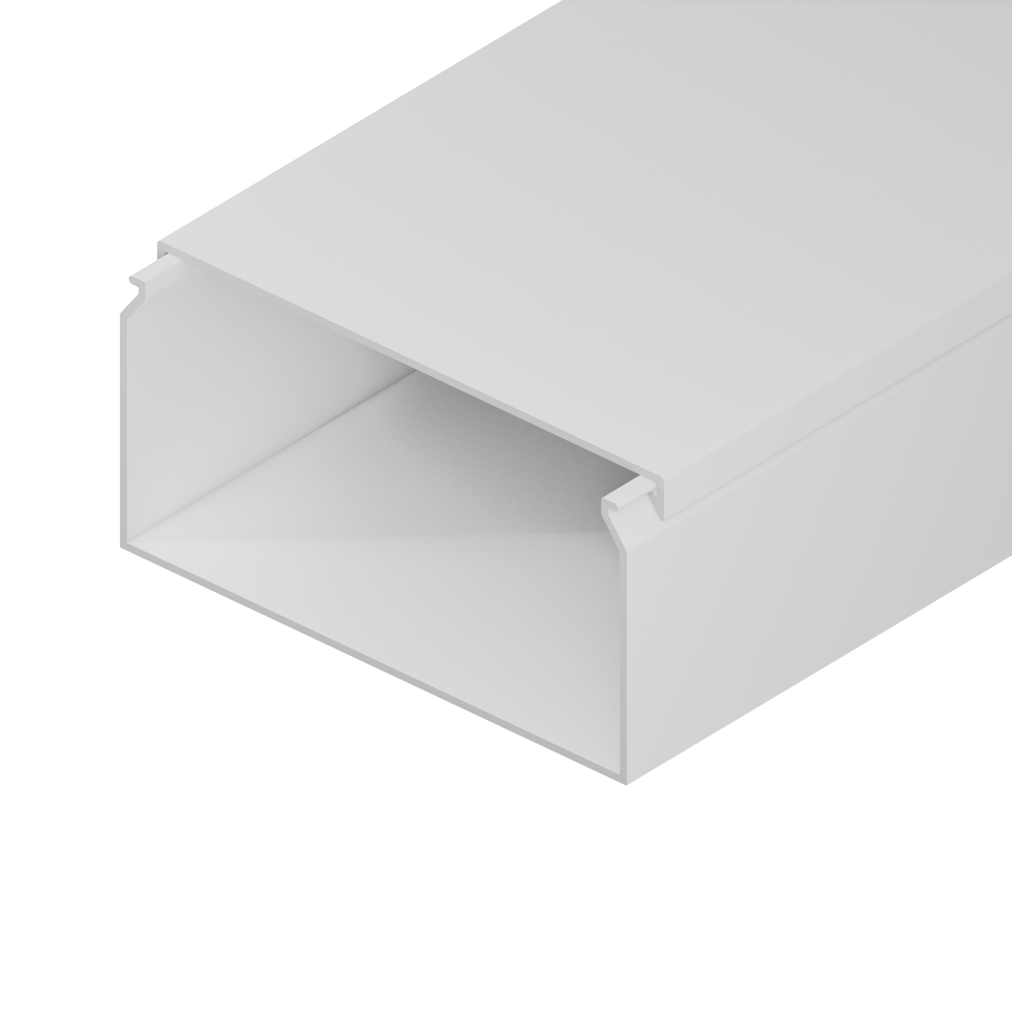 Goulotte de câbles, goulottes électriques 80x40 2m Blanc EDO | Leroy Merlin