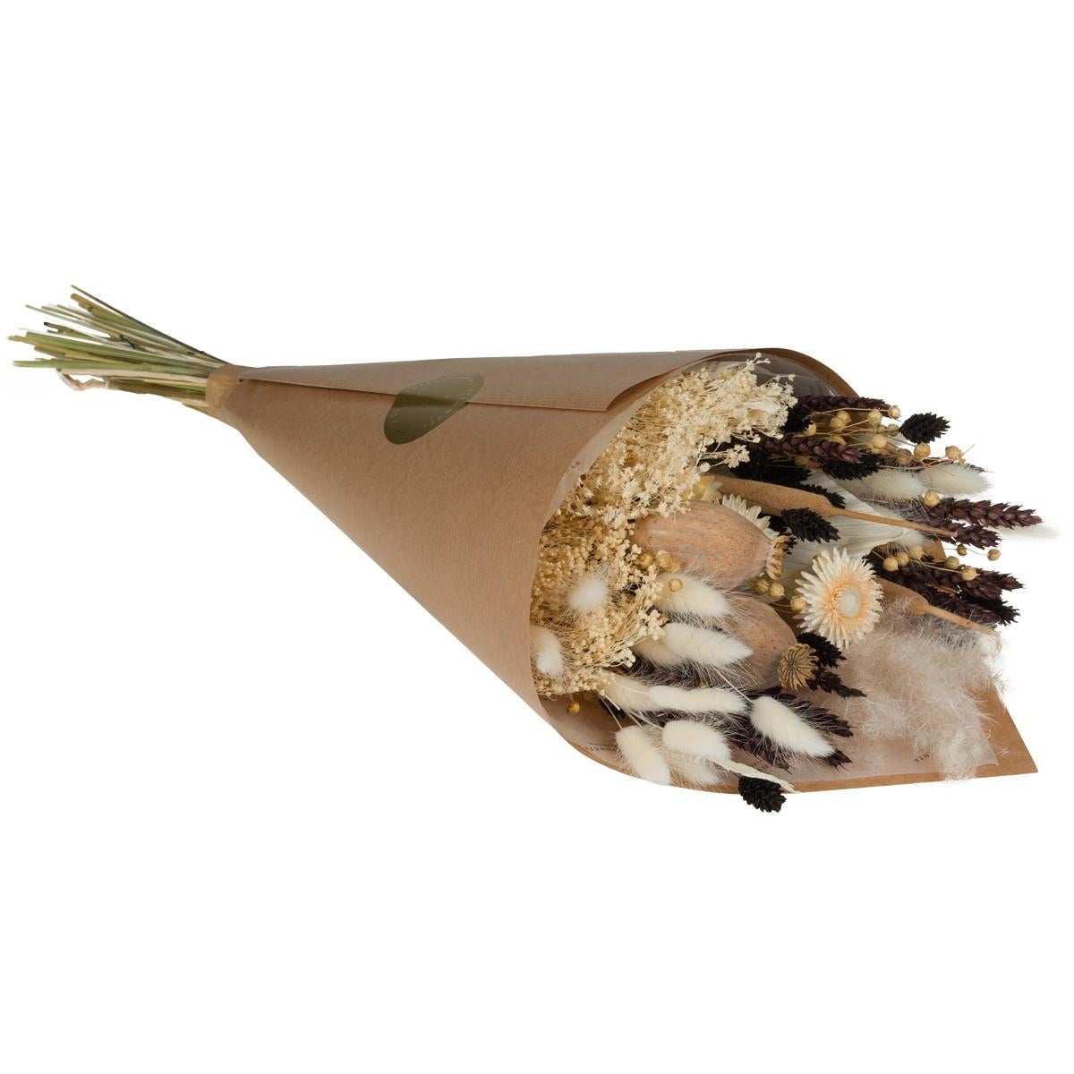 Fleurs séchées Field Bouquet Exclusive Large - Couleur marron&blanc, 6 ...