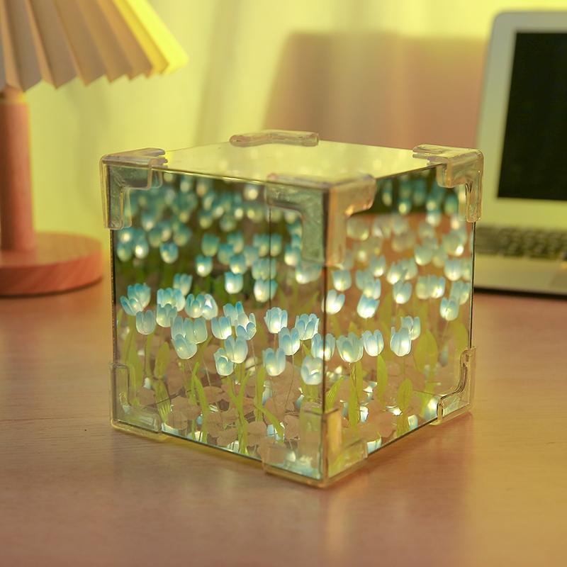 Veilleuse Tulip Rubik's Cube, veilleuse 21 tulipes bleues, veilleuse ...