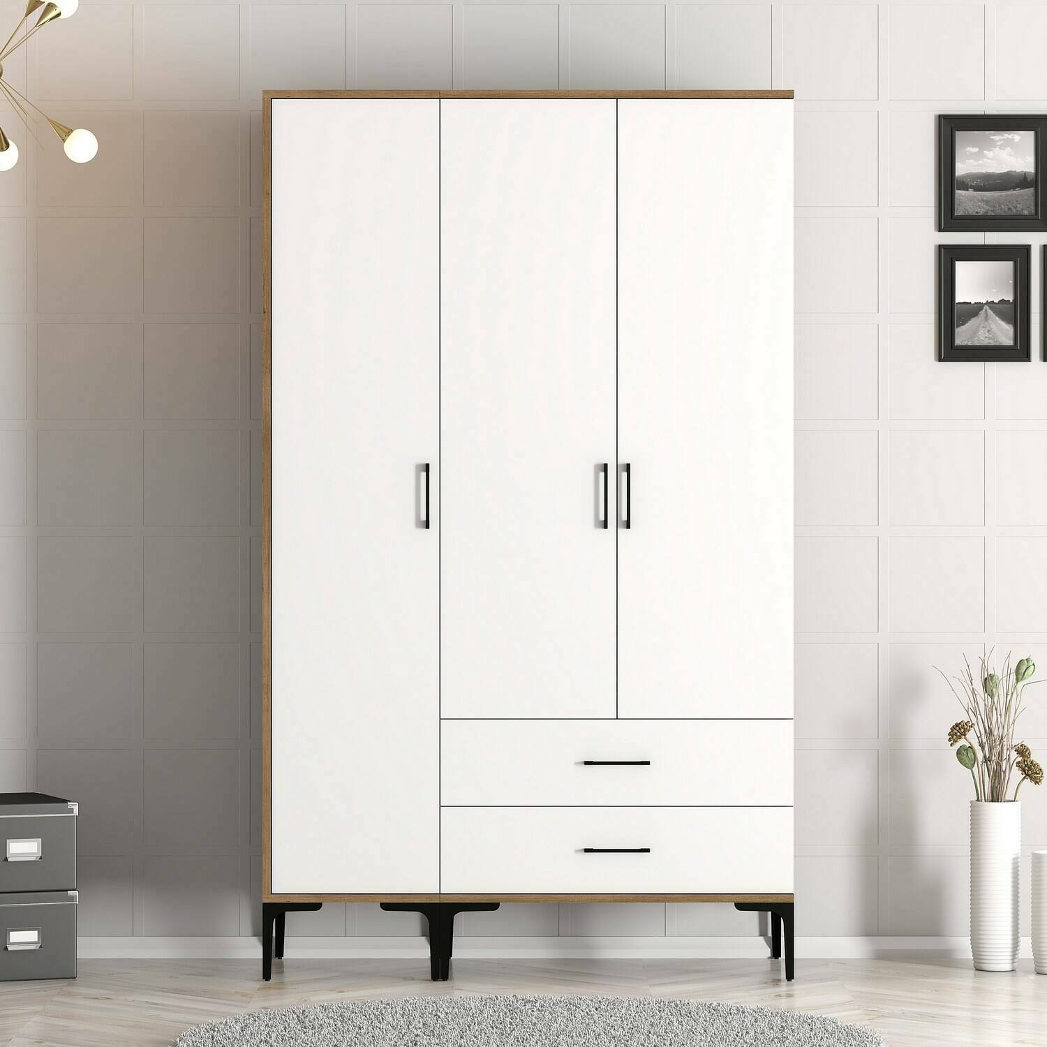 Armario 3 puertas Phyan, Muebles de dormitorio, Vestidor, Armario de ...