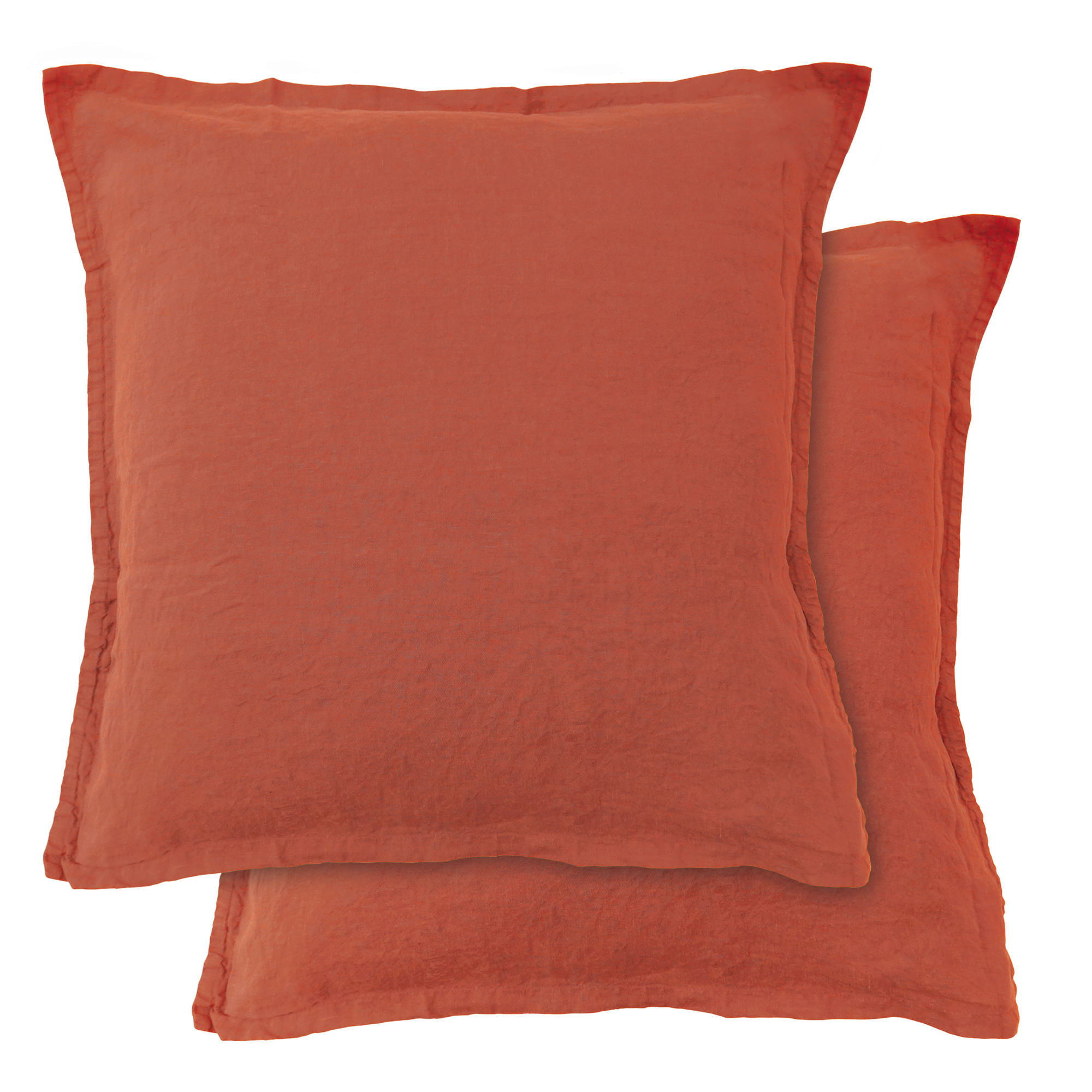 Set de 2 taies d'oreiller unies en lin, PASSION LIN | Leroy Merlin