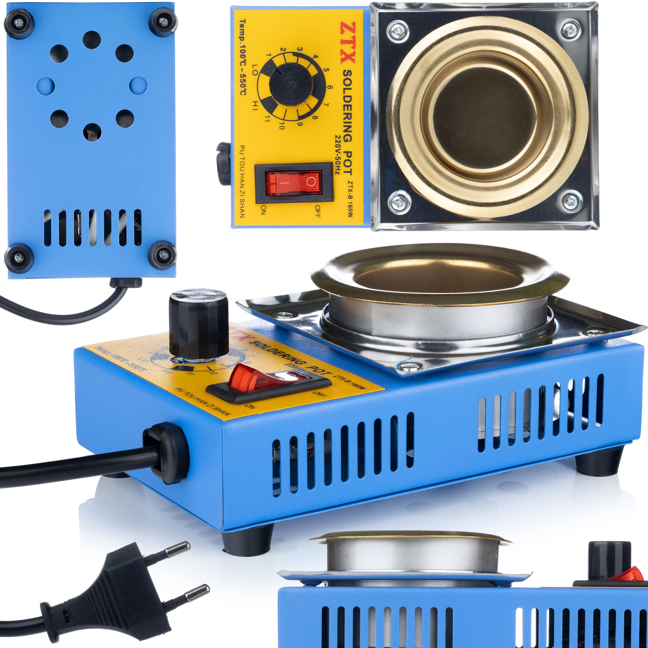 Creuset de Soudure 21-B – 160W | Cuve 50 mm Inox | Température 100–550 ...