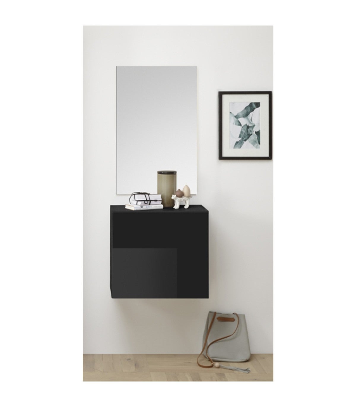 Console suspendue et miroir Infinity - L56 cm | Leroy Merlin