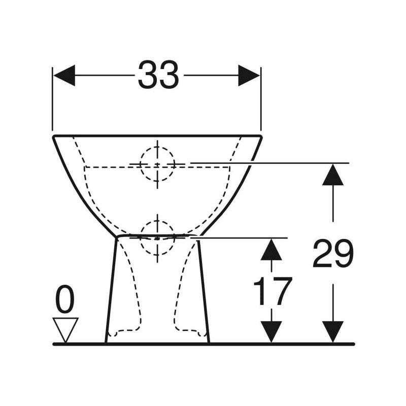 Cuvette WC au sol pour enfants BAMBINI GEBERIT 500.916.00.1 | Leroy Merlin