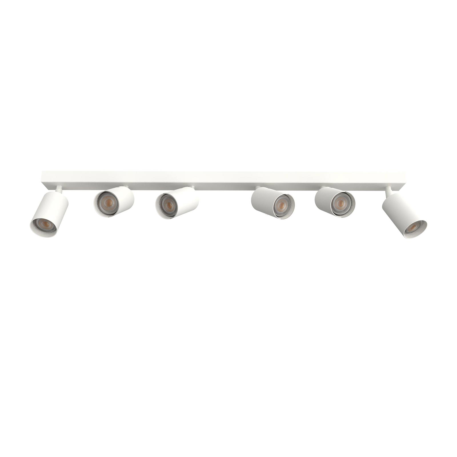 Lámpara de techo rectangular LED 6 focos punto lámparas ajustables GU10 ...