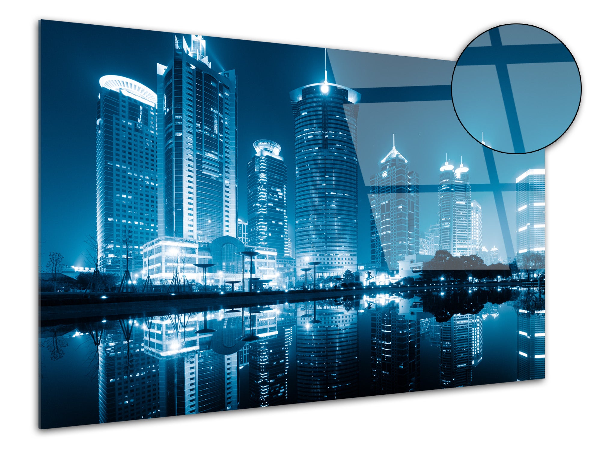Tableau plexiglas déco photo de Shanghai de Nuit | Leroy Merlin
