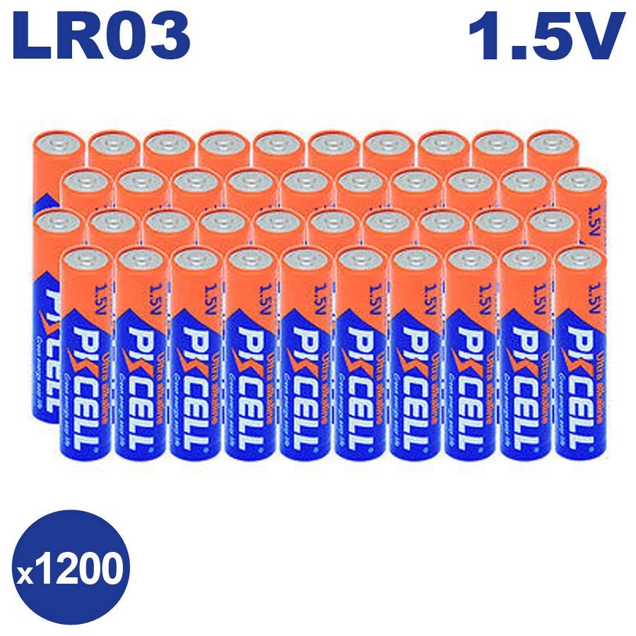 Lot de 1200 Piles AAA LR03 Ultra Alcaline PKCell 1.5V | Leroy Merlin