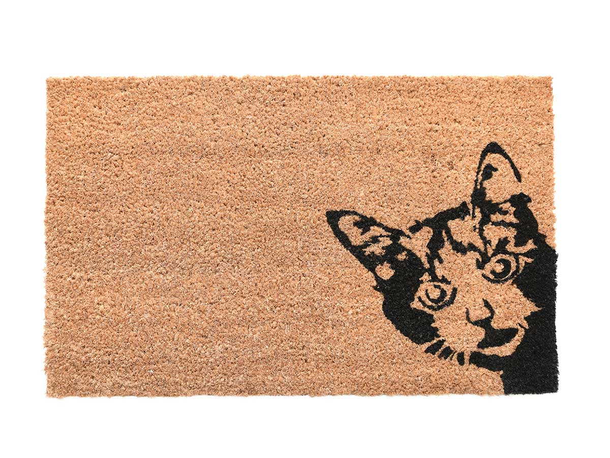 Paillasson coco Coucou! Chat 60 x 40 cm - Esschert Design | Leroy Merlin