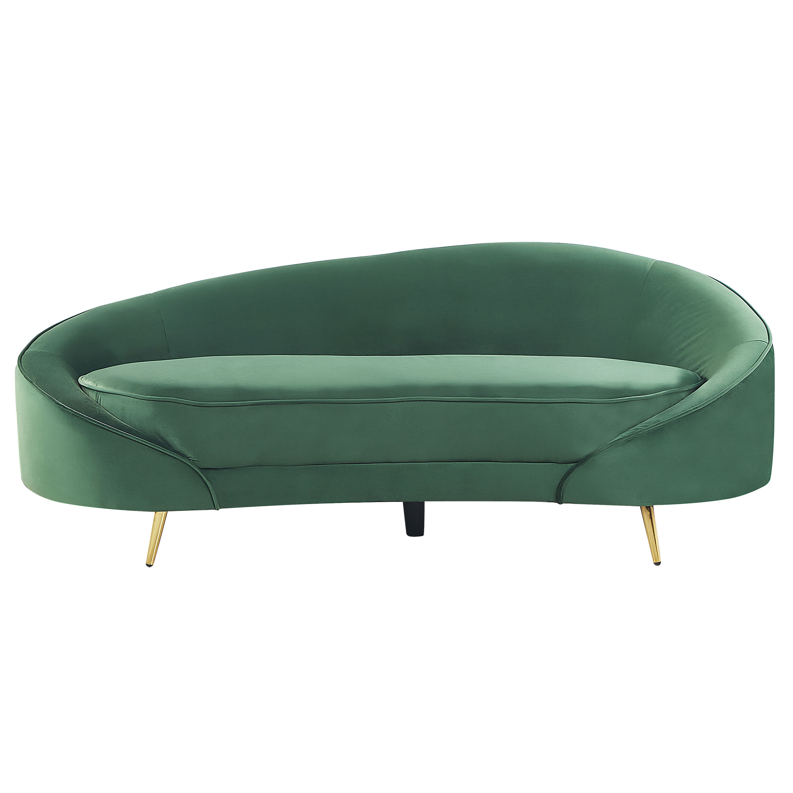 Canapé 3 places SAVAR Velours Vert émeraude | Leroy Merlin