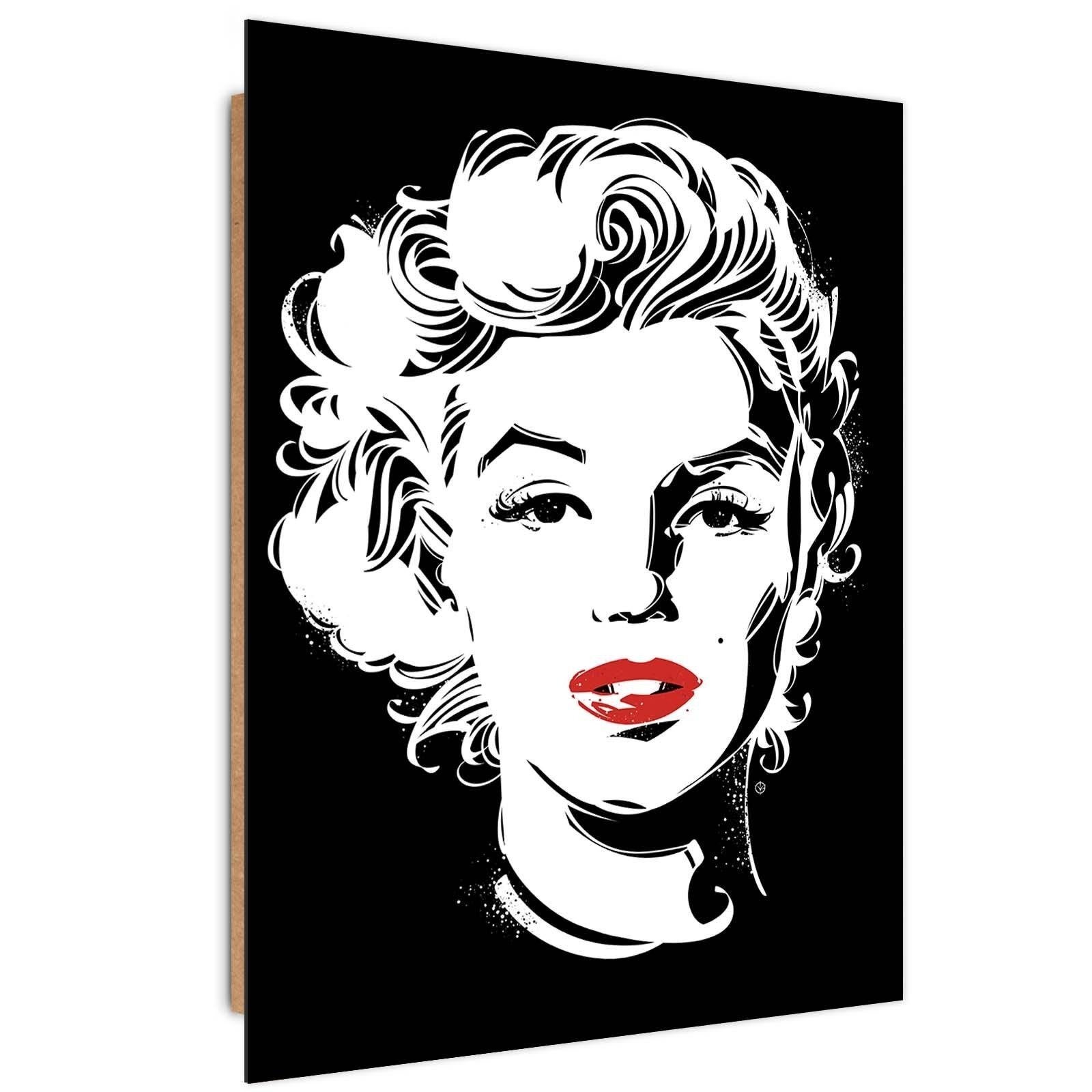 Tableau bois célèbre actrice pop art - 70 x 100 cm | Leroy Merlin