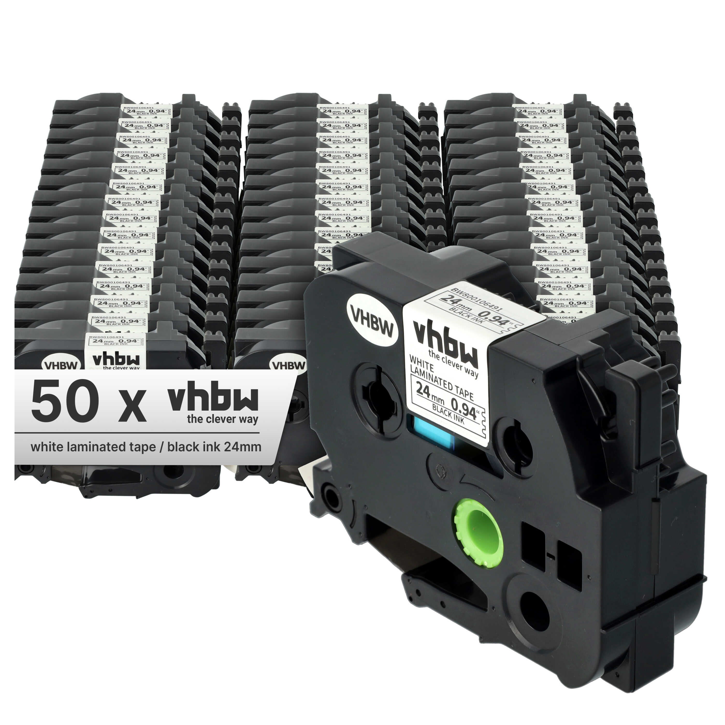 Vhbw 50x Cassetta nastro compatibile con Brother P-Touch 550, 3600 ...