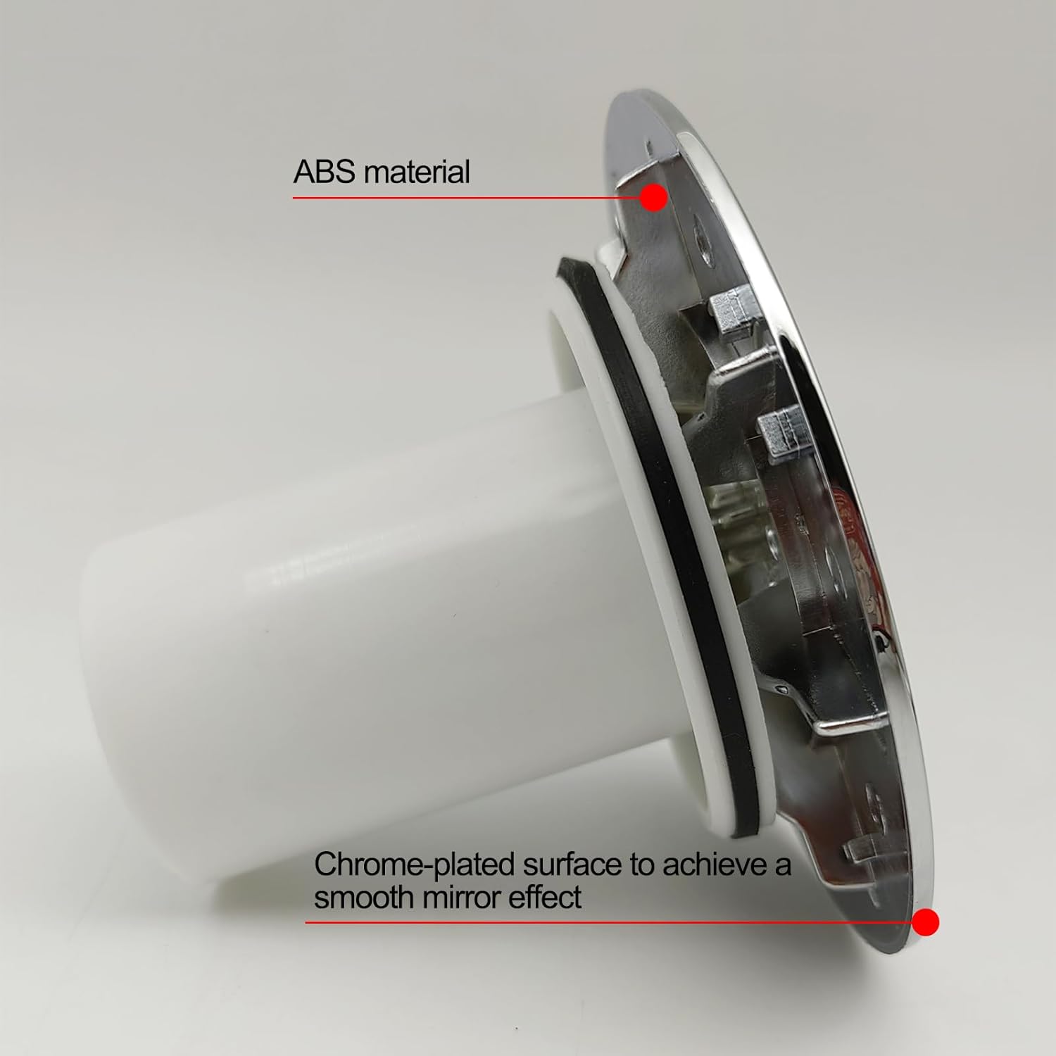Tapa de desagüe de ducha, 90 mm/115 mm, plástico ABS y metal, parte ...