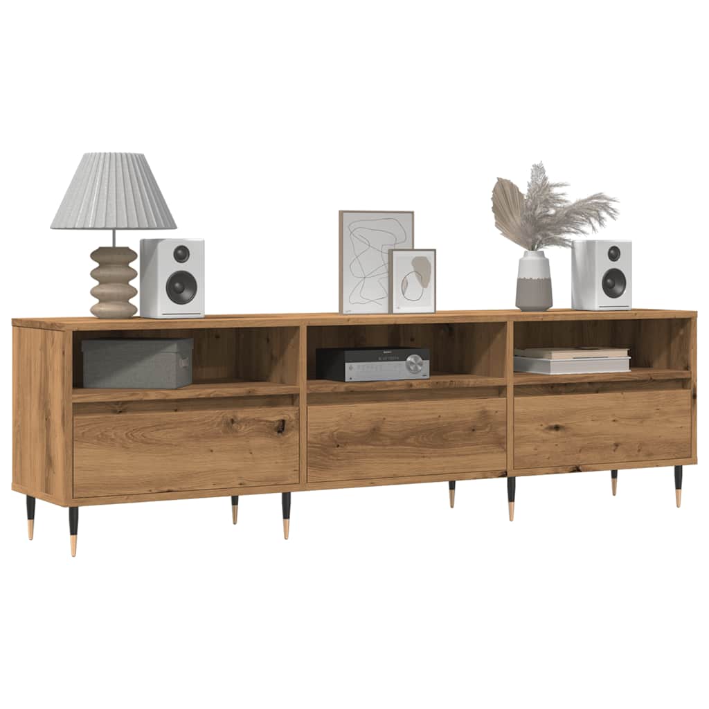 Meuble TV | Banc TV Moderne | Meuble de Rangement chêne artisanal ...