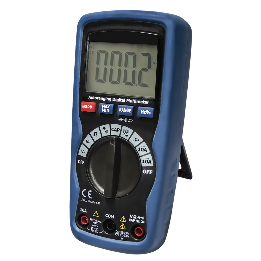 Multimètre digital professionnel, 9 fonctions, 1000V, calibrage auto ...