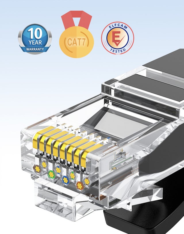 Cable ethernet cat 7 au meilleur prix | Leroy Merlin