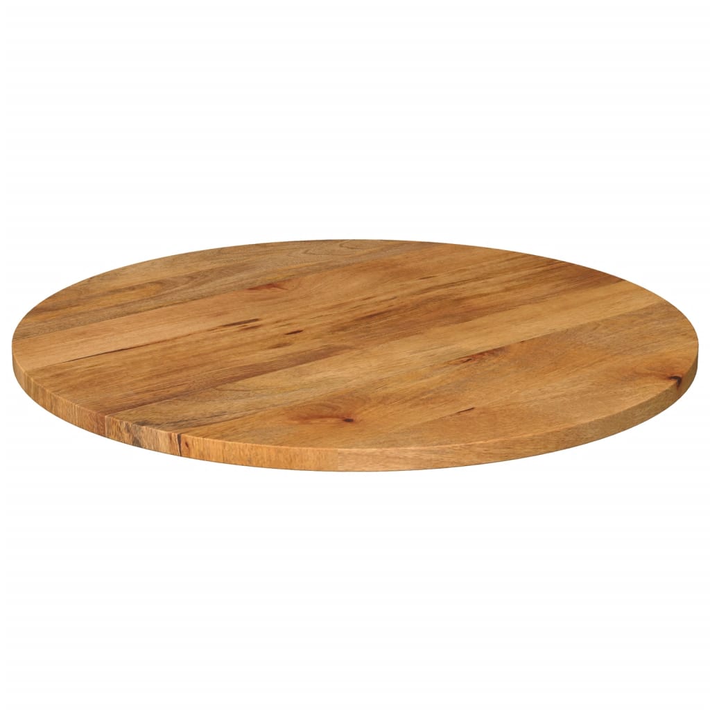 Plateau de table rond en bois de manguier massif ? 70x2,5 cm | Leroy Merlin