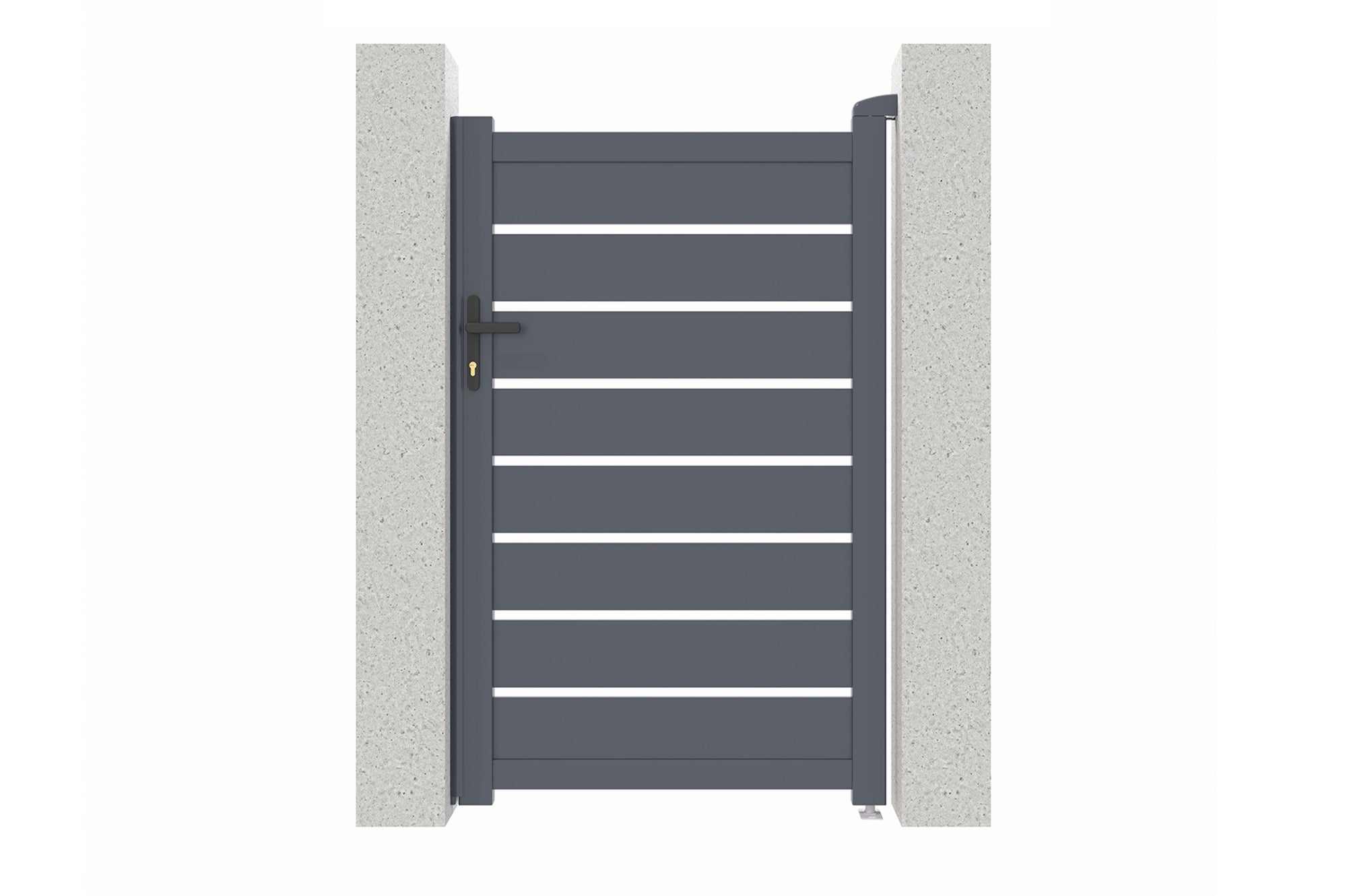 Portillon 1m VOGEL H.160cm aluminium gris | Leroy Merlin