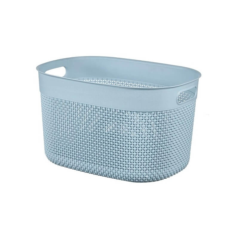 Conteneur Kis Filo Baskets L Stone Blu Cm22X38X28,5H | Leroy Merlin