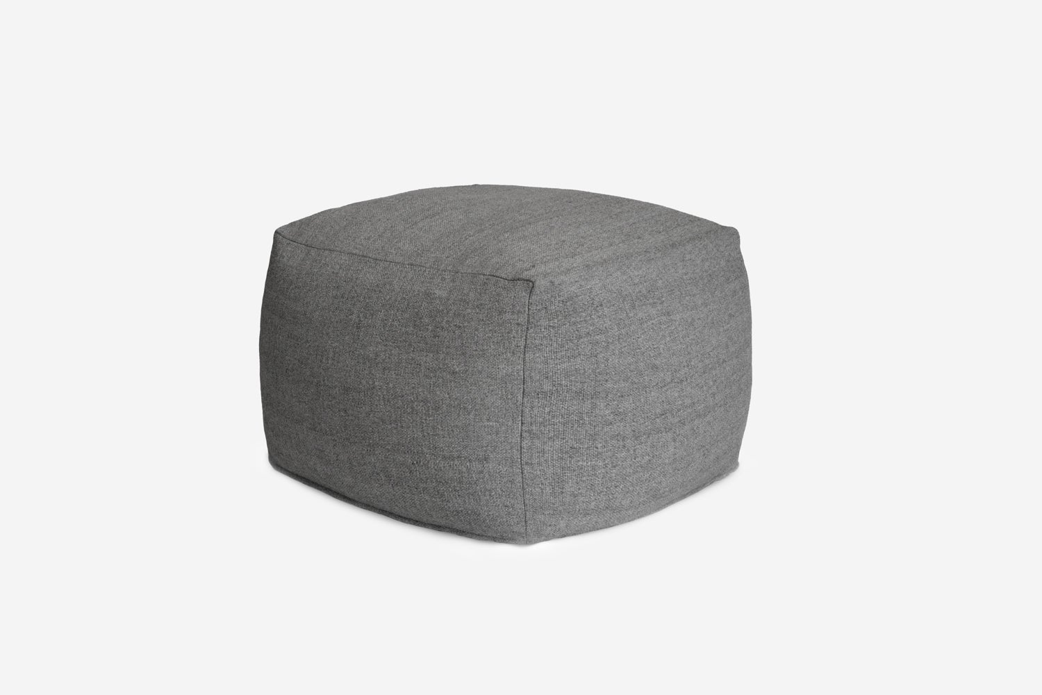 Pouf carré coton GRIS 45x45x35 cm – design moderne, confortable et ...