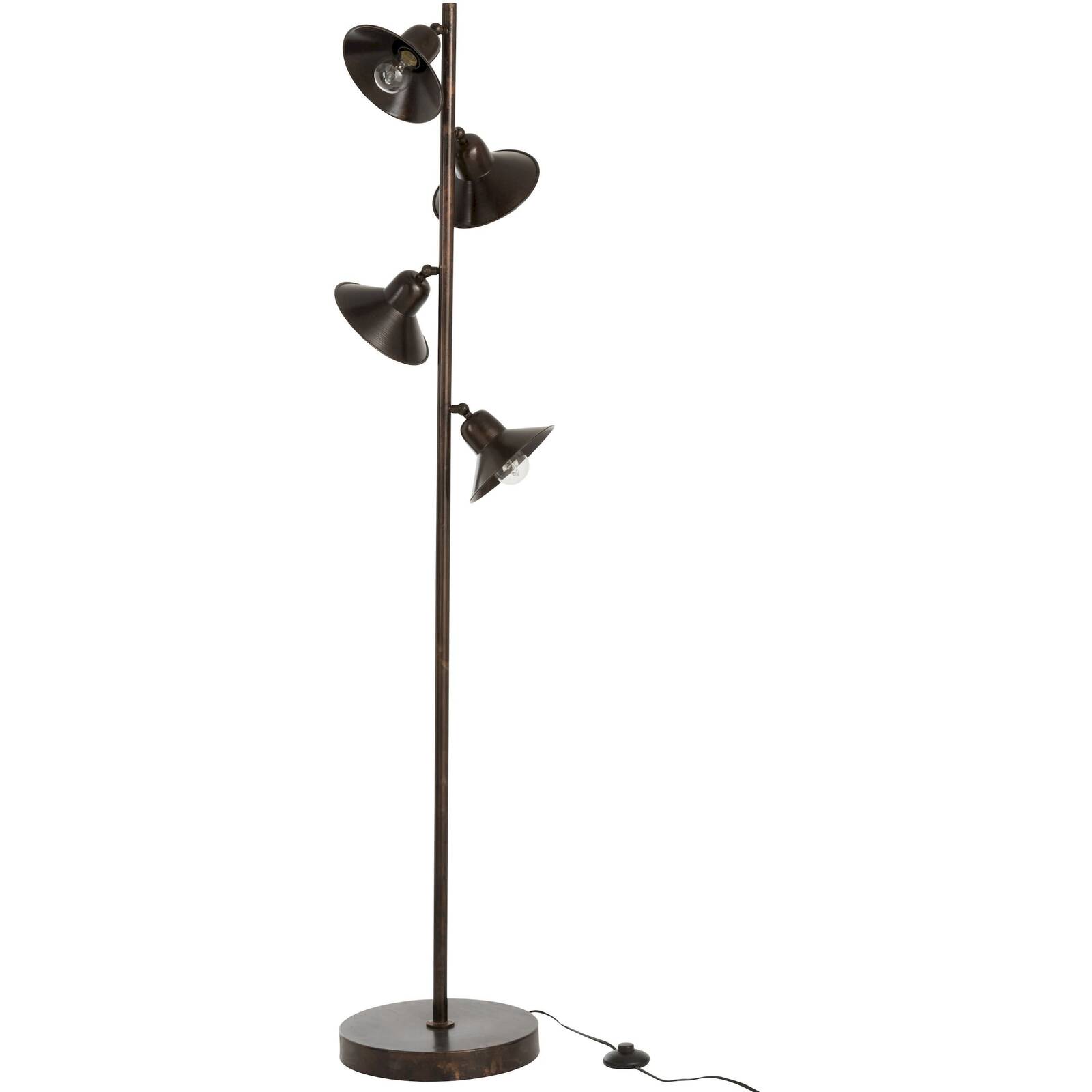 Lampadaire 4 parties bongeen 32 x 32 x 156 cm Marron | Leroy Merlin