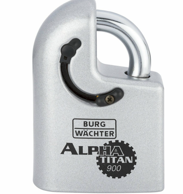 Burg-Wächter corpo senza cilindro, Acciaio Inox, 14 mm spessore arco, 2 ...