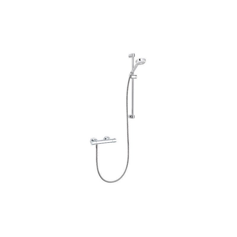 KLUDI LOGO Shower Duo Set de ducha, con barra mural 600 mm, HotStop ...