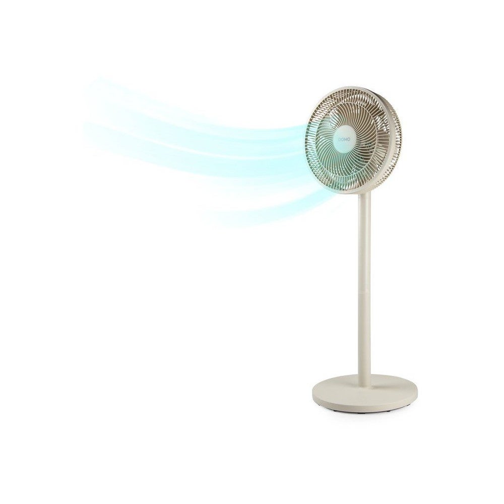 Ventilateur DOMO 2 en 1 sur pied et table 7 pales 3 vitesses 50 W sable ...