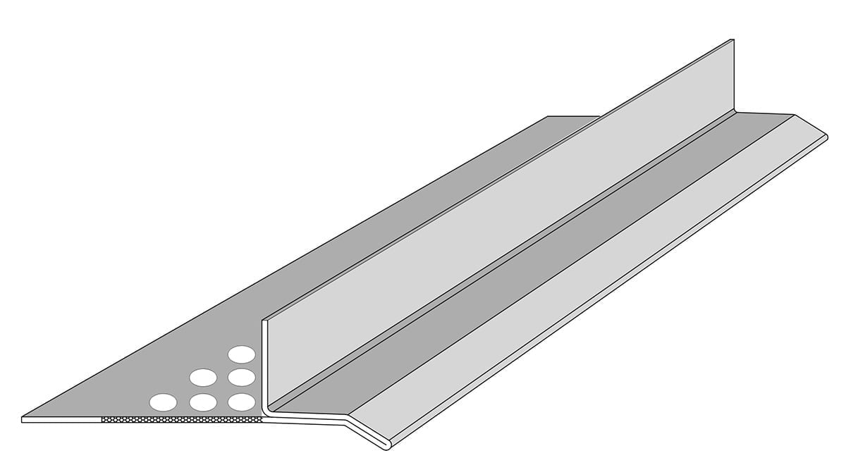 LARMIER ventilé 65 mm AIGIS Blanc Nacré - Aluminium - Longueur 3m ...