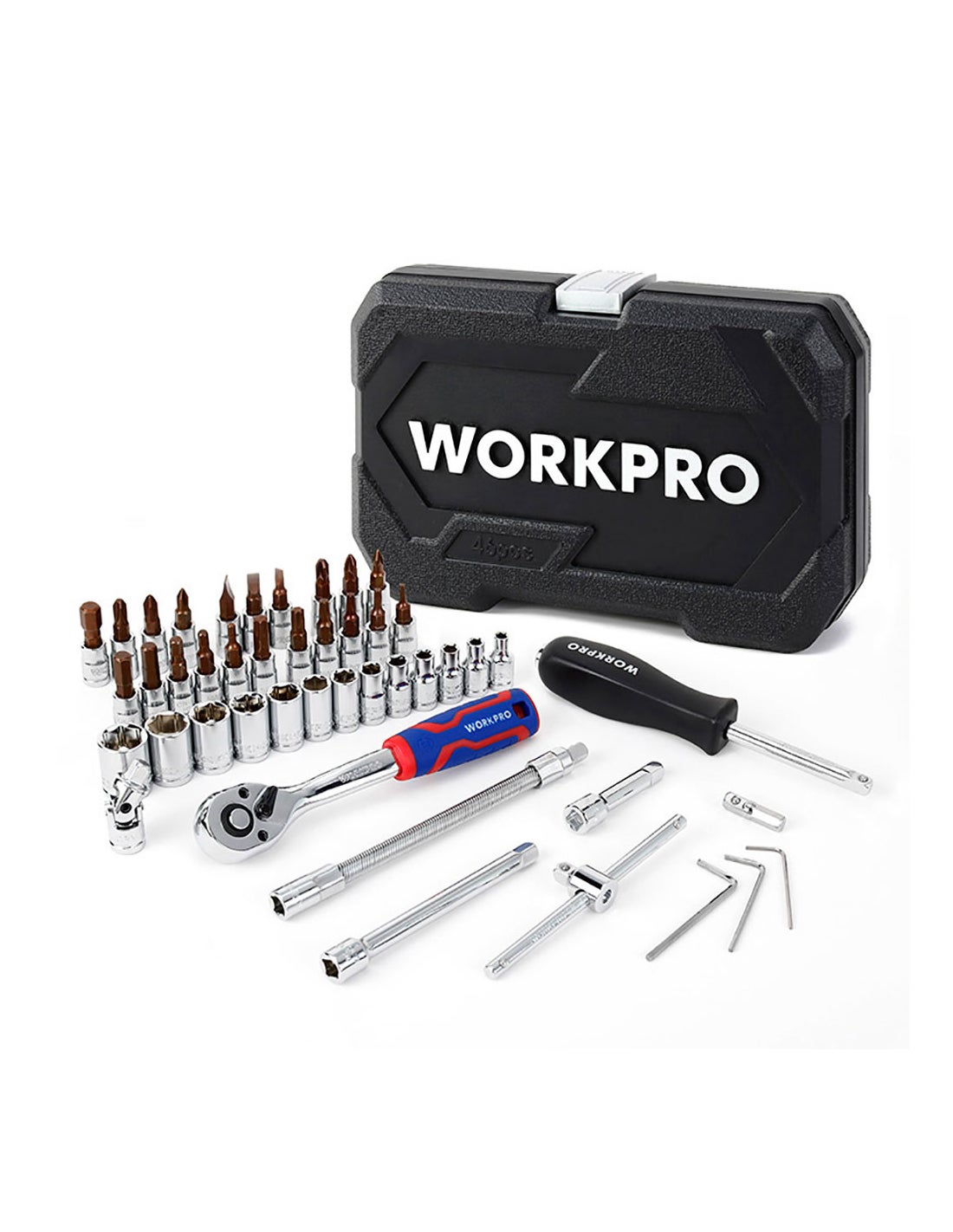 Juego de 46 Llaves de Vaso de 1/4" DR WORKPRO | Leroy Merlin