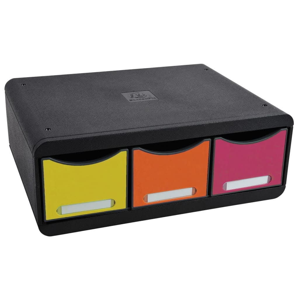 Ensemble de tiroirs de bureau Toolbox Maxi avec 3 tiroirs Exacompta ...