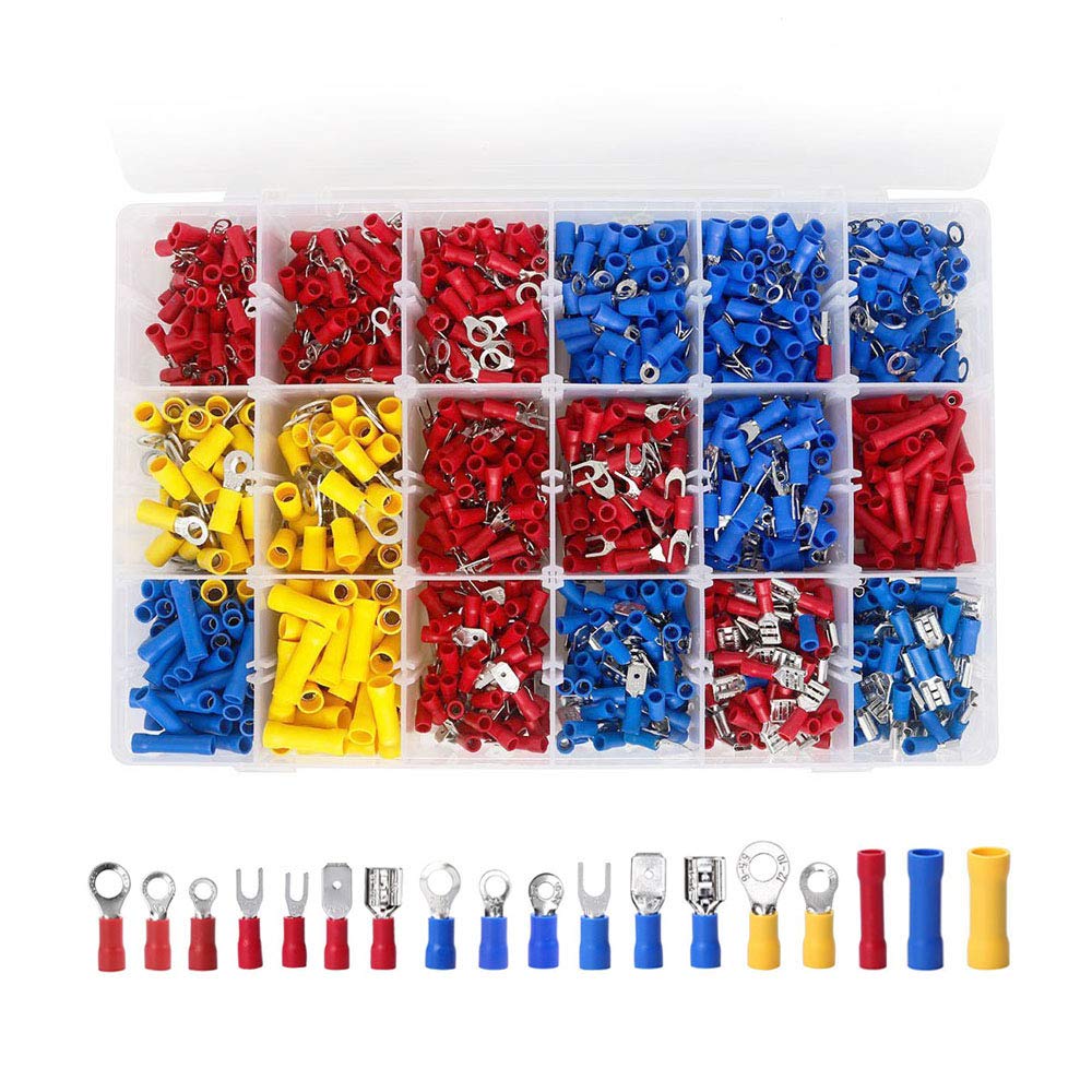 Cosses Electriques pour Voiture, 1200 Cosse a Sertir Incluent Bague ...