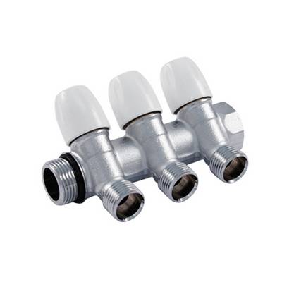 COLLECTEUR DE DISTRIBUTION "MAXIMA" AVEC VANNES D'ARRÊT 3/4 x 1/2 ...