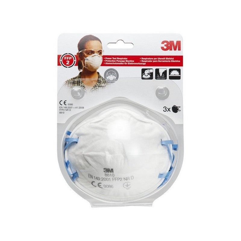Masque anti-poussières coque FFP2 3M (blister de 3) | Bricoman