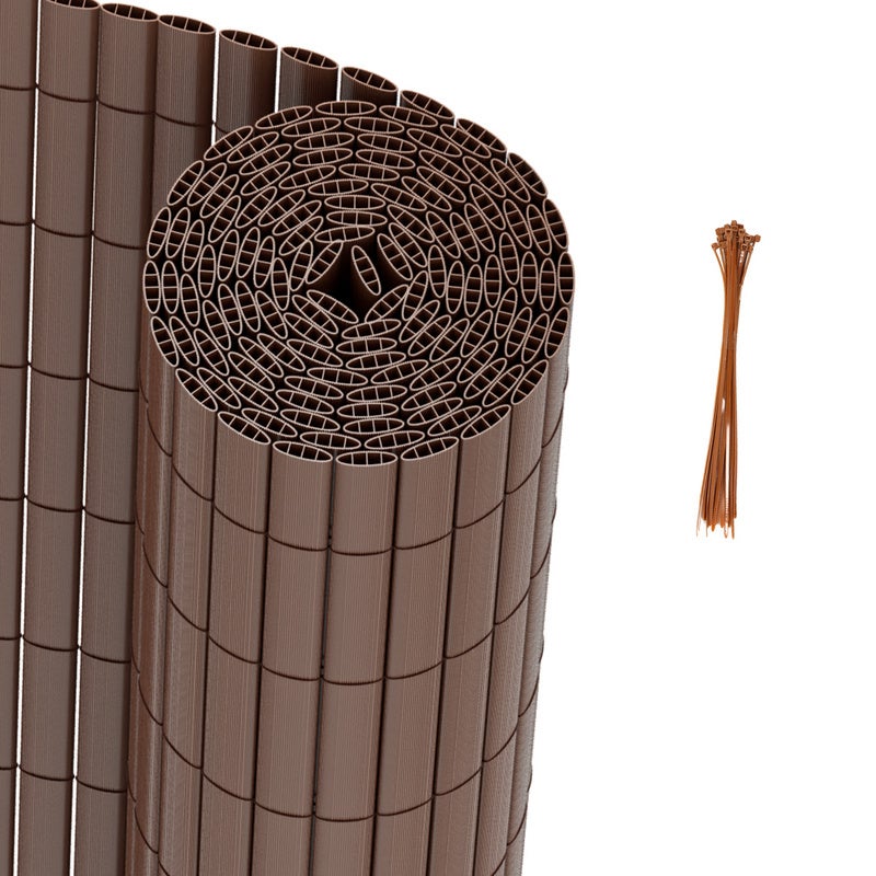 Canisse en PVC Brise Vue Natte pour Jardin Balcon Clôture de Protection ...