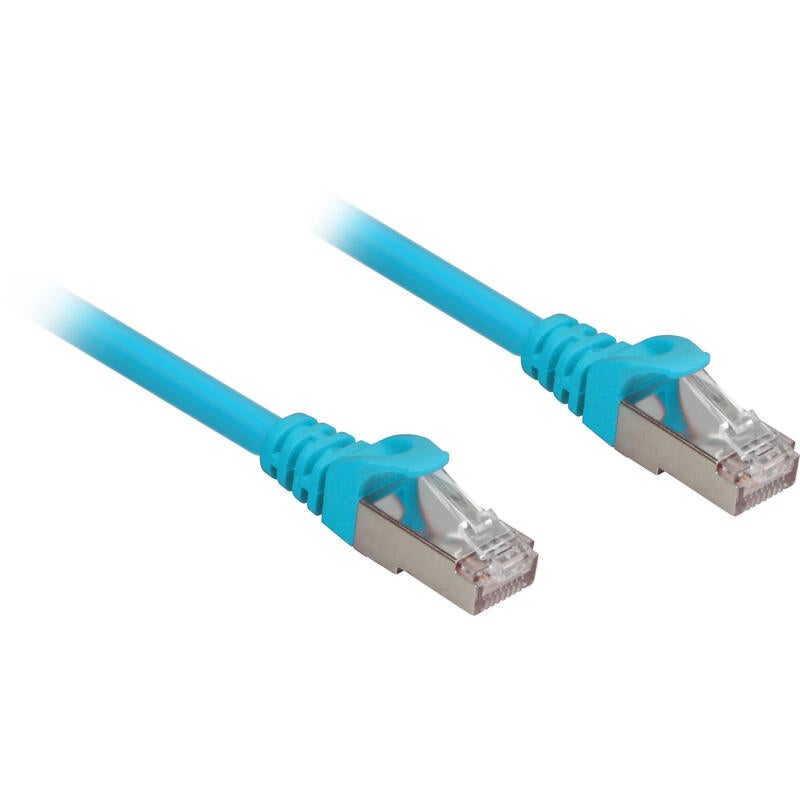 Sharkoon cable de red rj45 cat.6a sftp 10m azul | Leroy Merlin