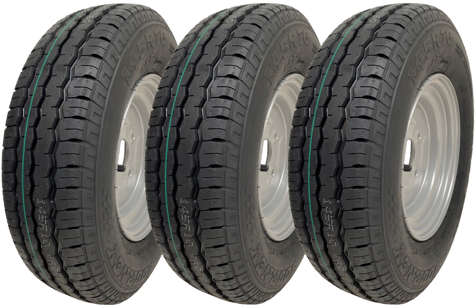 145R10 Pneus et roues pour remorques 4x100mm PCD 84/82N Capacité de ...